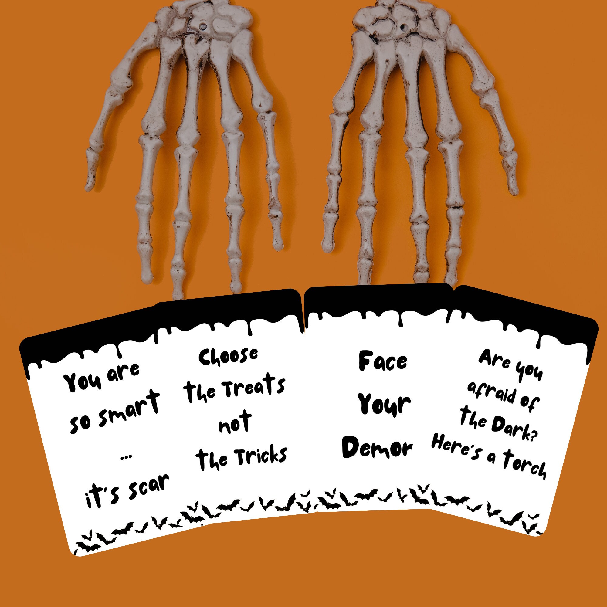 Halloween Spooky Affirmation Printable Cards - Etsy