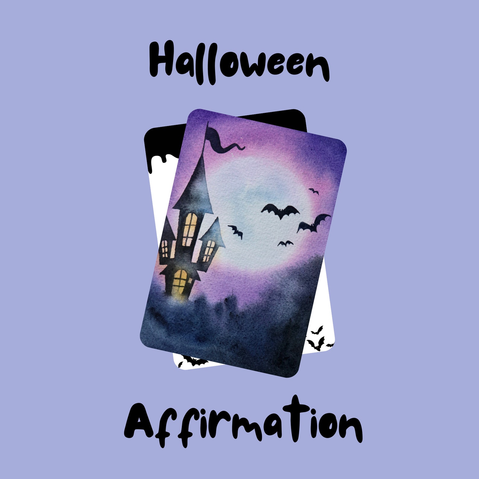 Halloween Spooky Affirmation Printable Cards - Etsy
