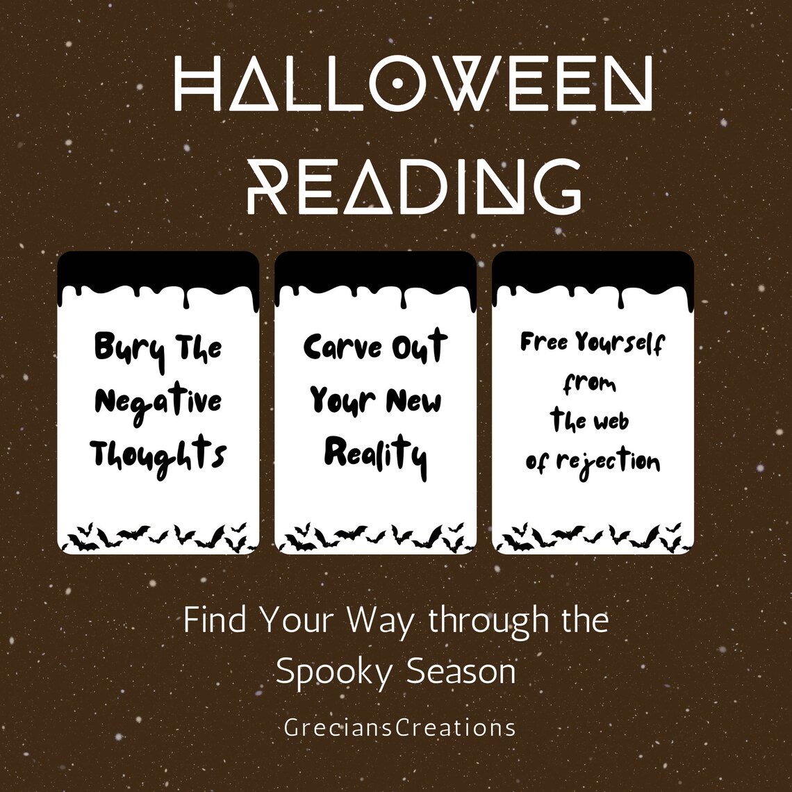 Halloween Spooky Affirmation Printable Cards - Etsy