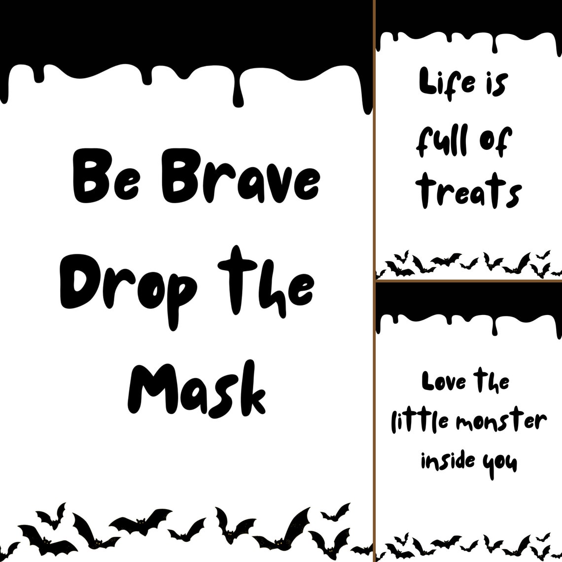 Halloween Spooky Affirmation Printable Cards - Etsy
