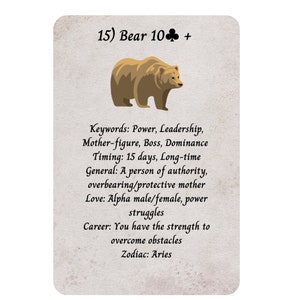 Lenormand Card Collection: Symbols and Meanings, Lenormand Cards With ...