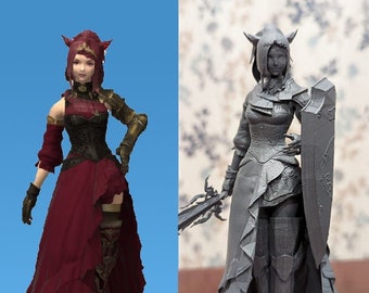 FFXIV Custom Character Statue - Etsy
