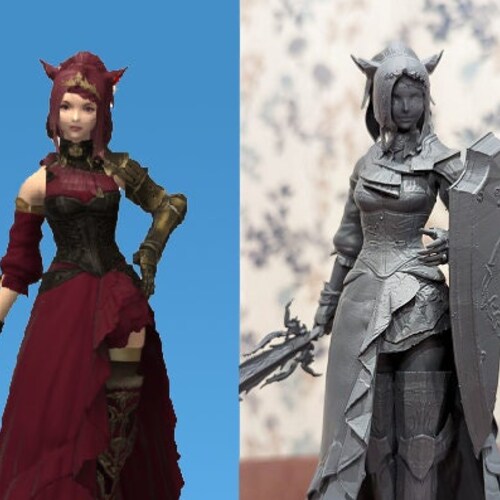 FFXIV Custom Character Statue - Etsy