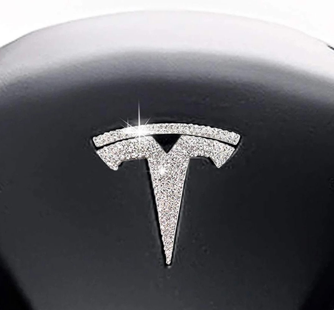 Crystal Diamond Bling Decal Tesla Model 3 Steering Wheel, Frunk, Trunk ...