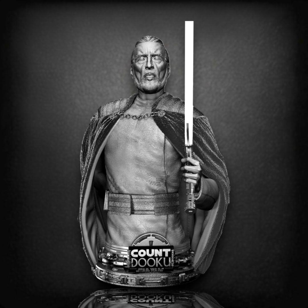 Count Dooku Resin 3D Print Physical Model - Etsy