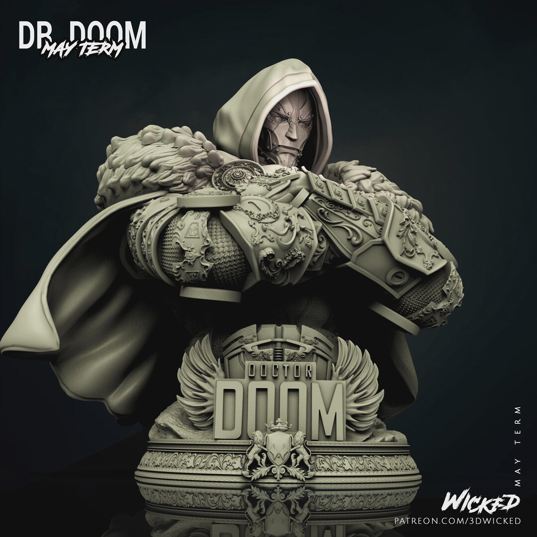 Dr. Doom - Resin 3D Print - Physical Model - Etsy