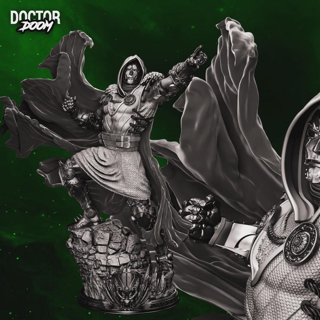 Dr. Doom - Charge - Resin 3D Print - Physical Model - Etsy