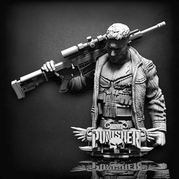 Punisher 3d Print Stl - Etsy