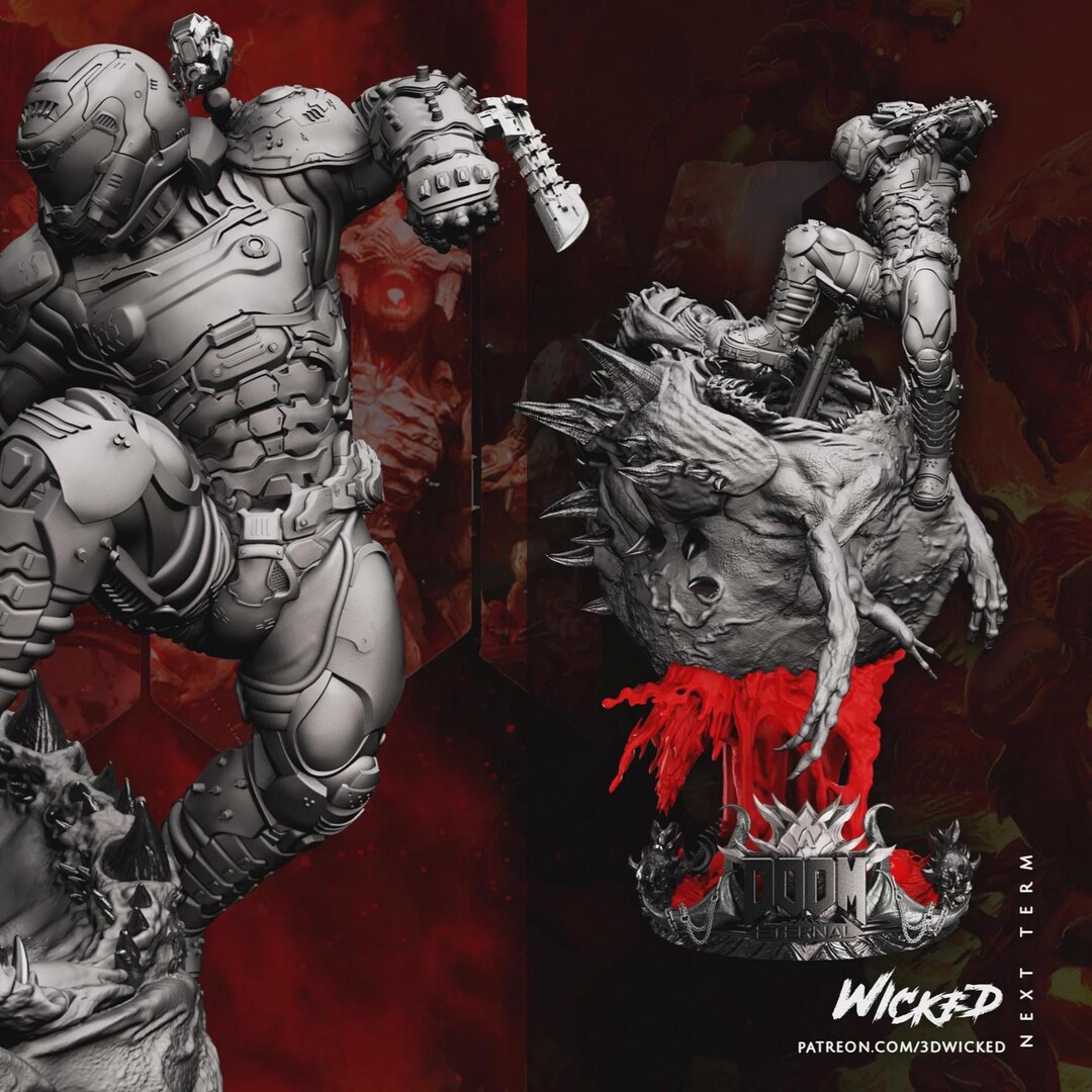 Doom - Resin 3D Print - Physical Model - Etsy