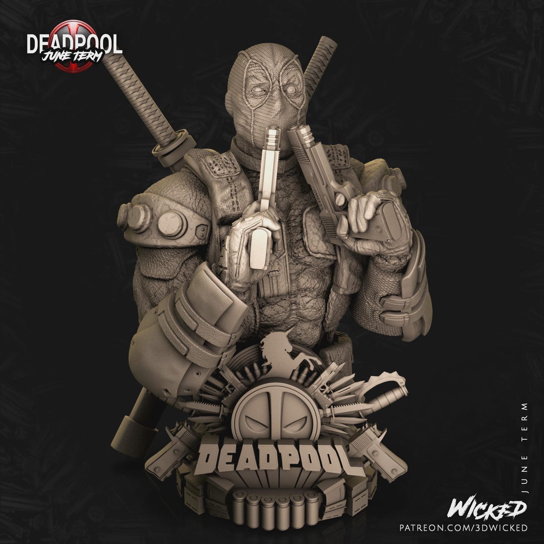 Deadpool - Resin 3D Print - Physical Model - Etsy