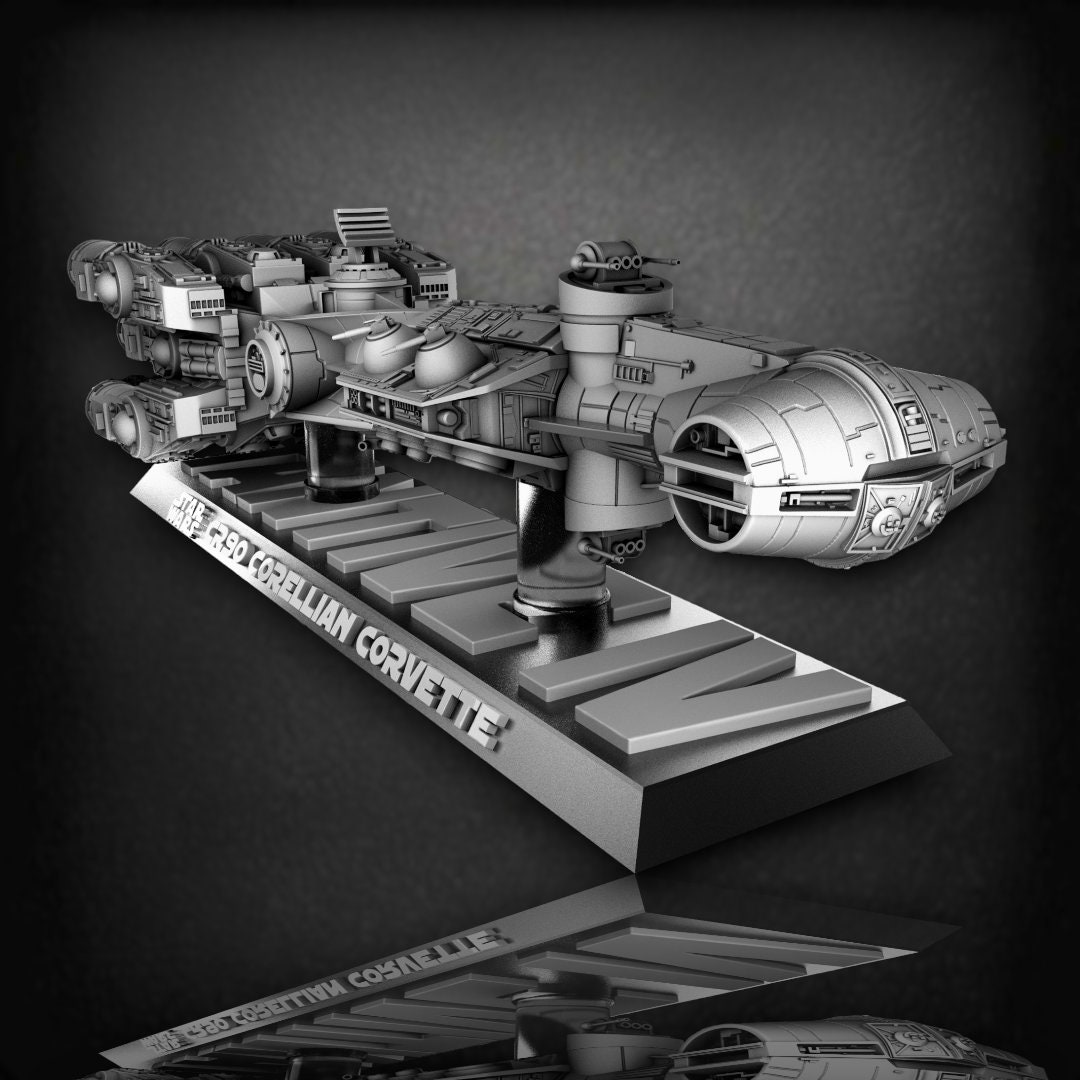 CR90 Corellian Resin 3D Print Physical Model - Etsy