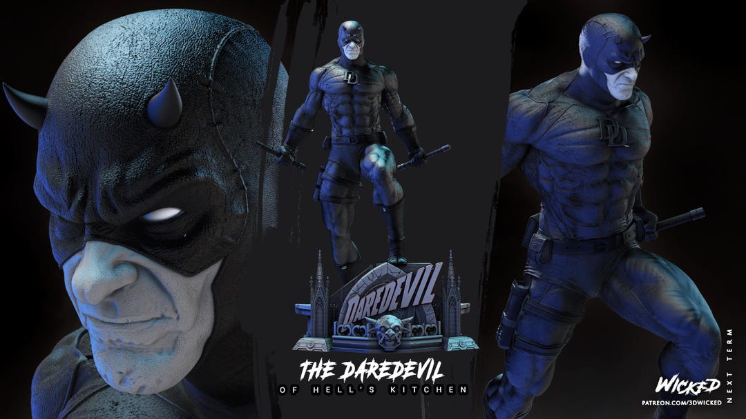 Daredevil - Resin 3D Print - Comic -physical Model - Etsy