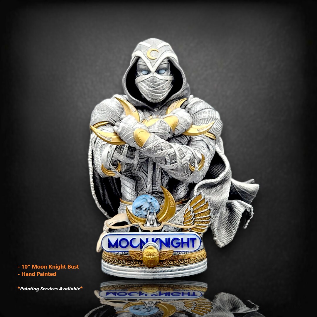 10 Moon Knight Bust Hand Painted Next Day Shipping - Etsy