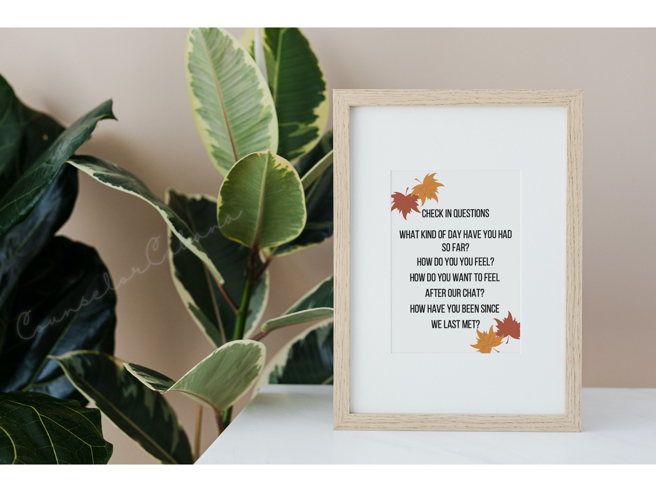 School Counselor Autumn Fall Office Decor Collection, School Office Art ...