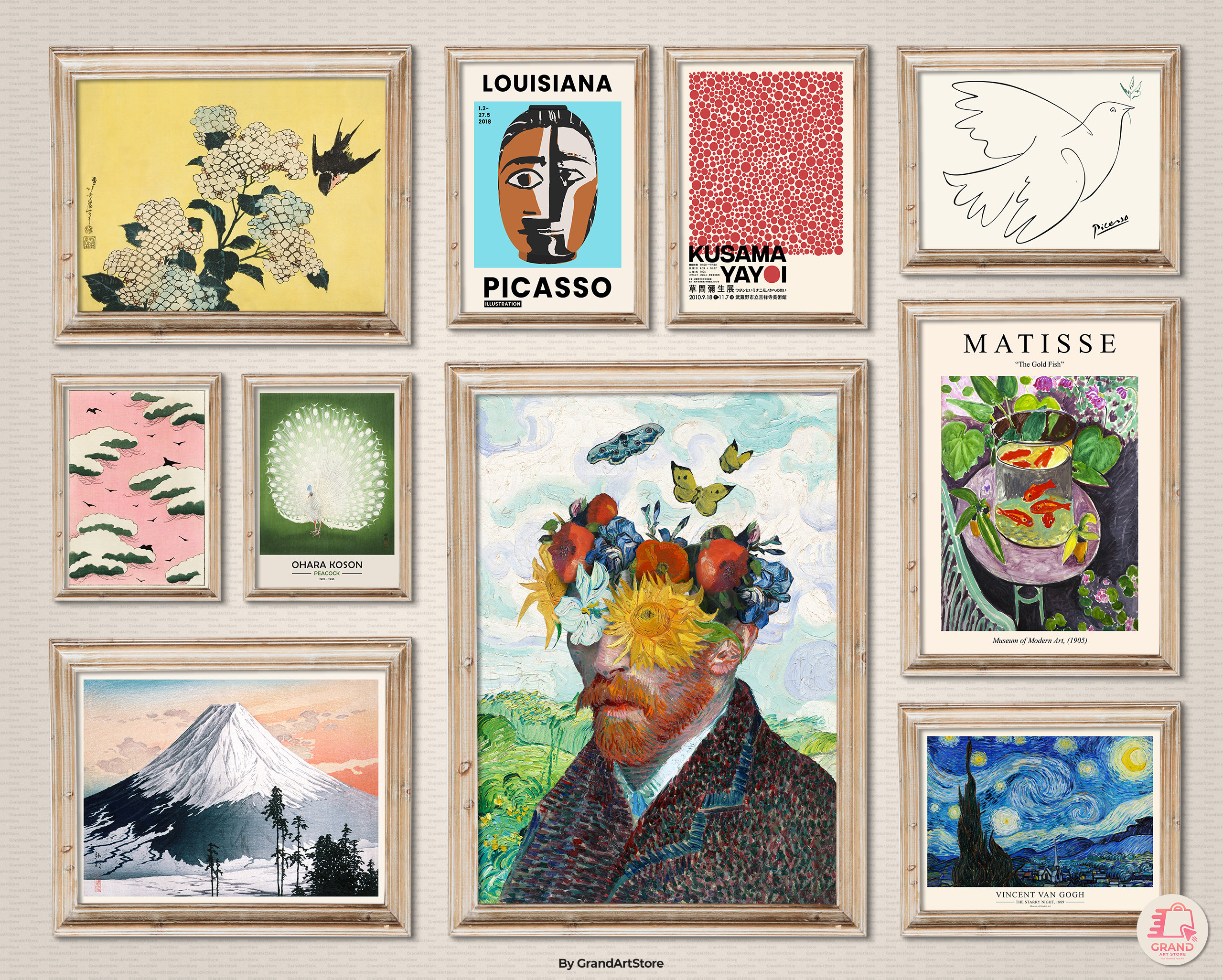 50 Eclectic Mega Bundle Gallery Wall Set, Printable Eclectic Wall Art ...