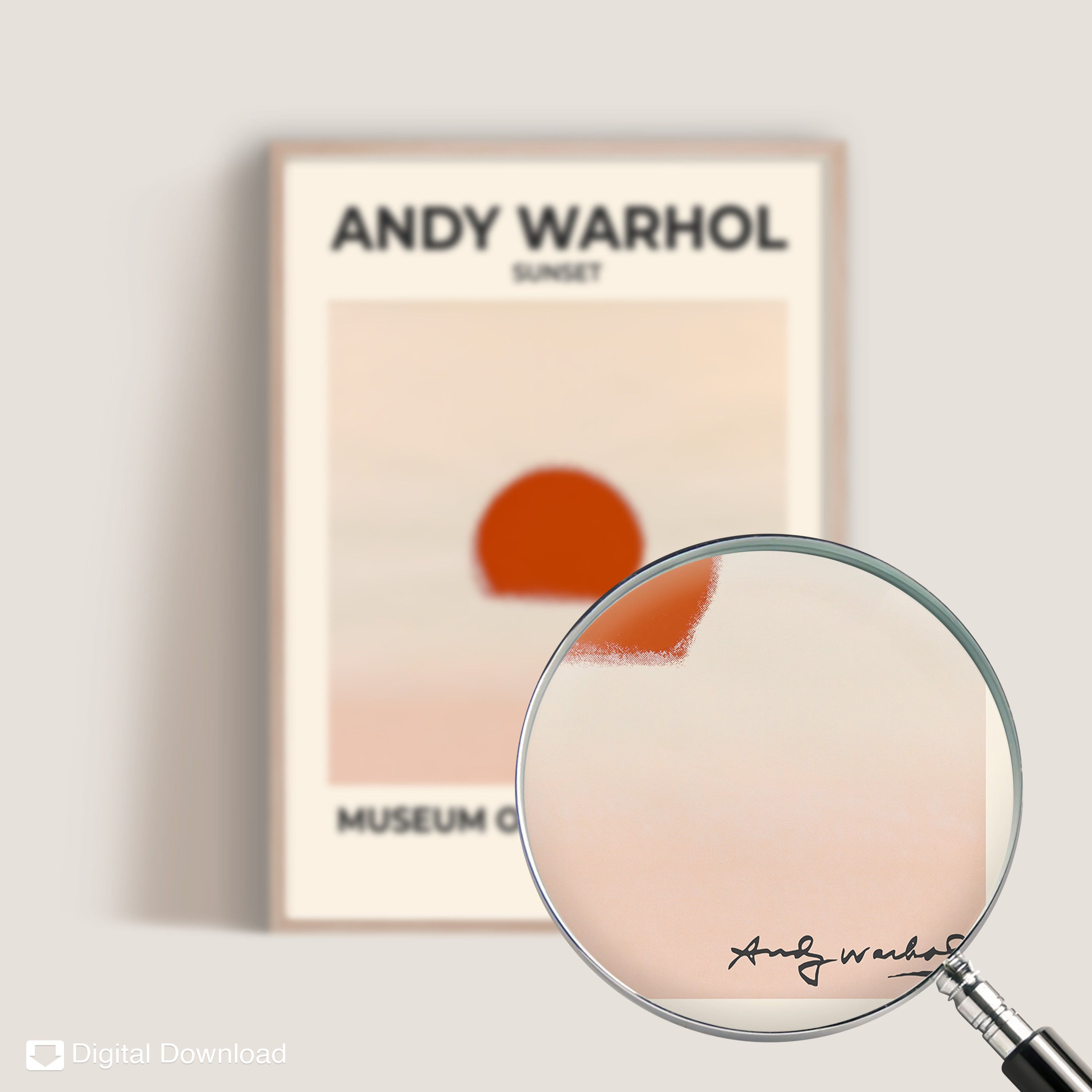 Andy Warhol Print Andy Warhol Poster Exhibition Poster - Etsy