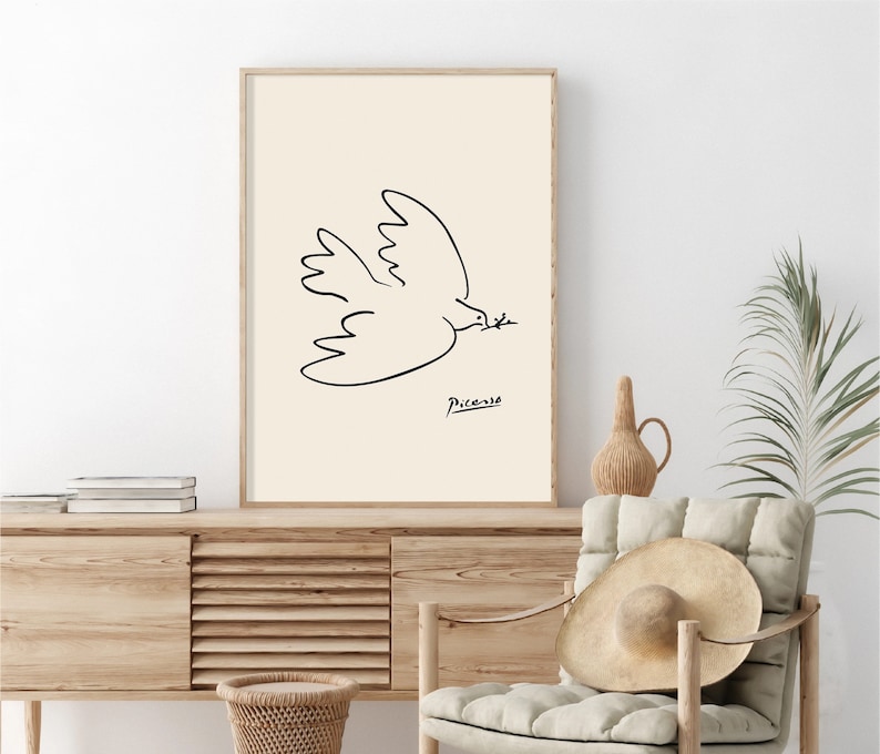 Picasso Dove of Peace Print, Picasso Bird Poster, Picasso Art Prints ...