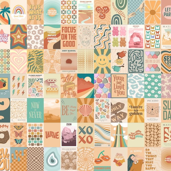 Retro Collage Art - Etsy