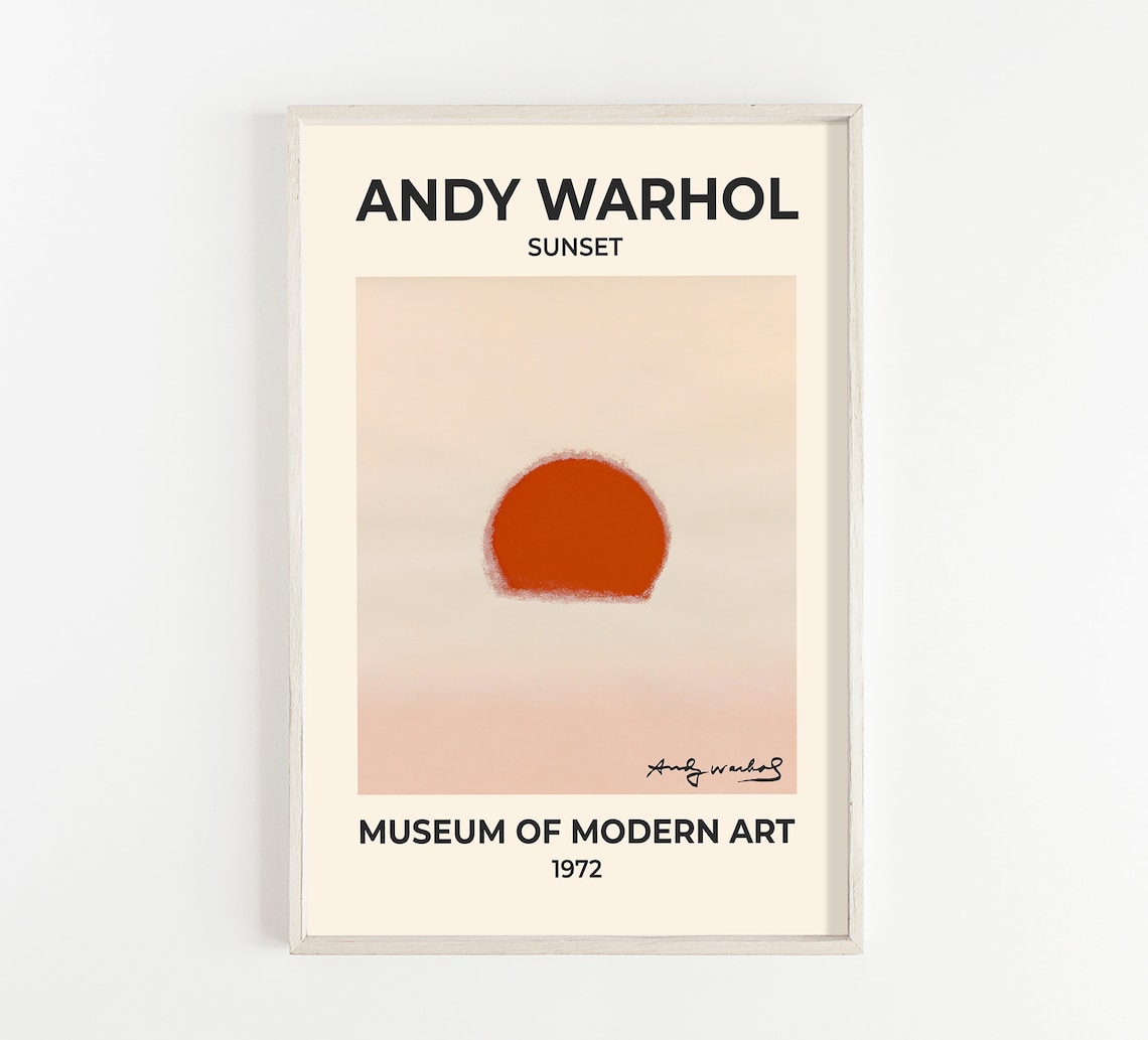 Andy Warhol Print Andy Warhol Poster Exhibition Poster - Etsy