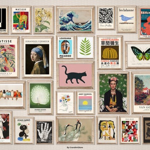 150 Eclectic Mega Bundle Gallery Wall Set, Printable Eclectic Wall Art ...