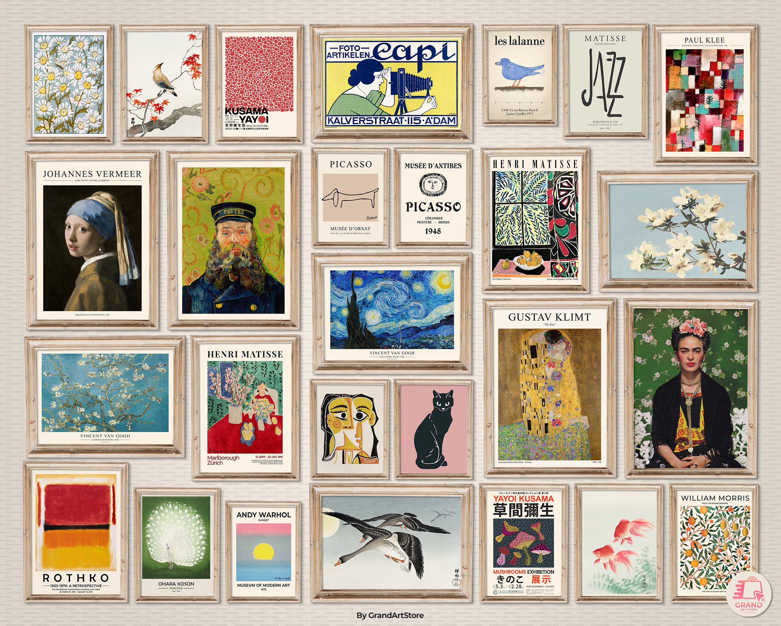 200 Eclectic Mega Bundle Gallery Wall Set, Printable Eclectic Wall Art ...