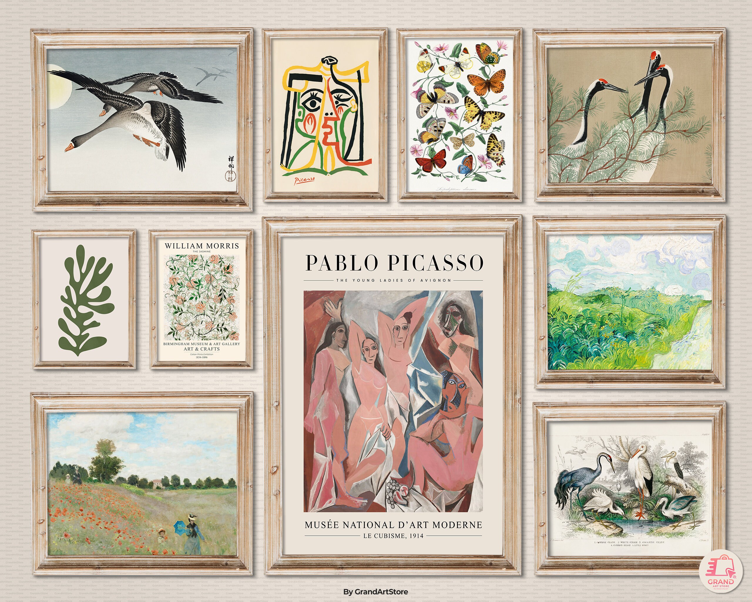 50 Eclectic Mega Bundle Gallery Wall Set, Printable Eclectic Wall Art ...