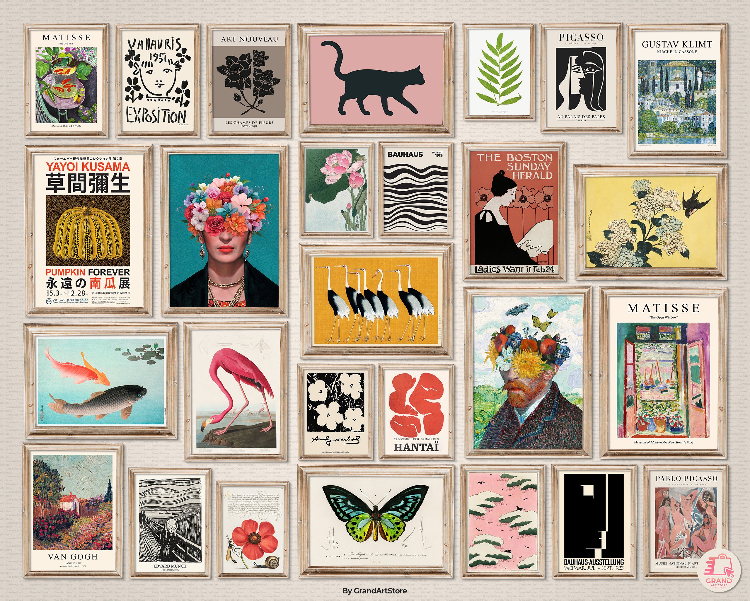 200 Eclectic Mega Bundle Gallery Wall Set, Printable Eclectic Wall Art ...