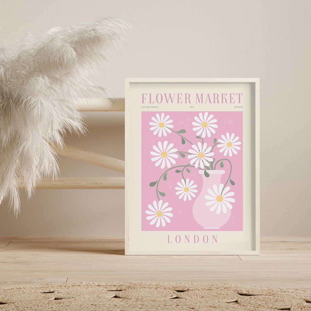 Flower Market, Aesthetic Poster, Flower Market London, Flower Market ...