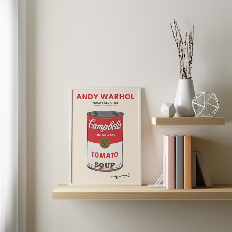 Andy Warhol Tomato Soup, Campbells Soup Print, Warhol Pop Art ...