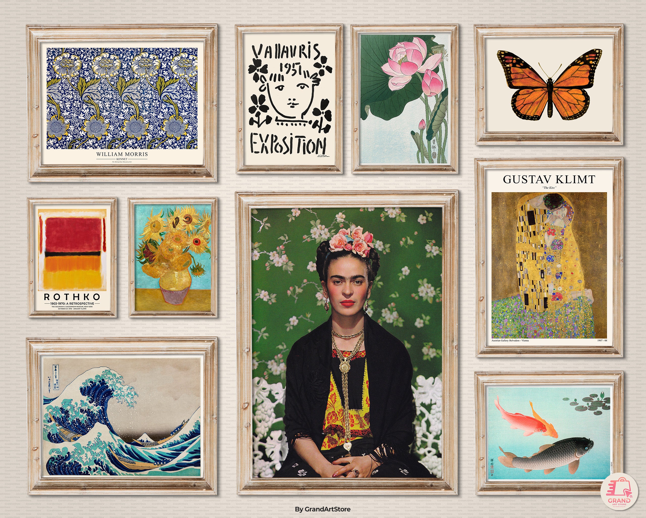 50 Eclectic Mega Bundle Gallery Wall Set, Printable Eclectic Wall Art ...