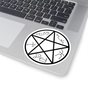 Supernatural Devils Trap Symbol (white) Kiss-cut Sticker - Etsy