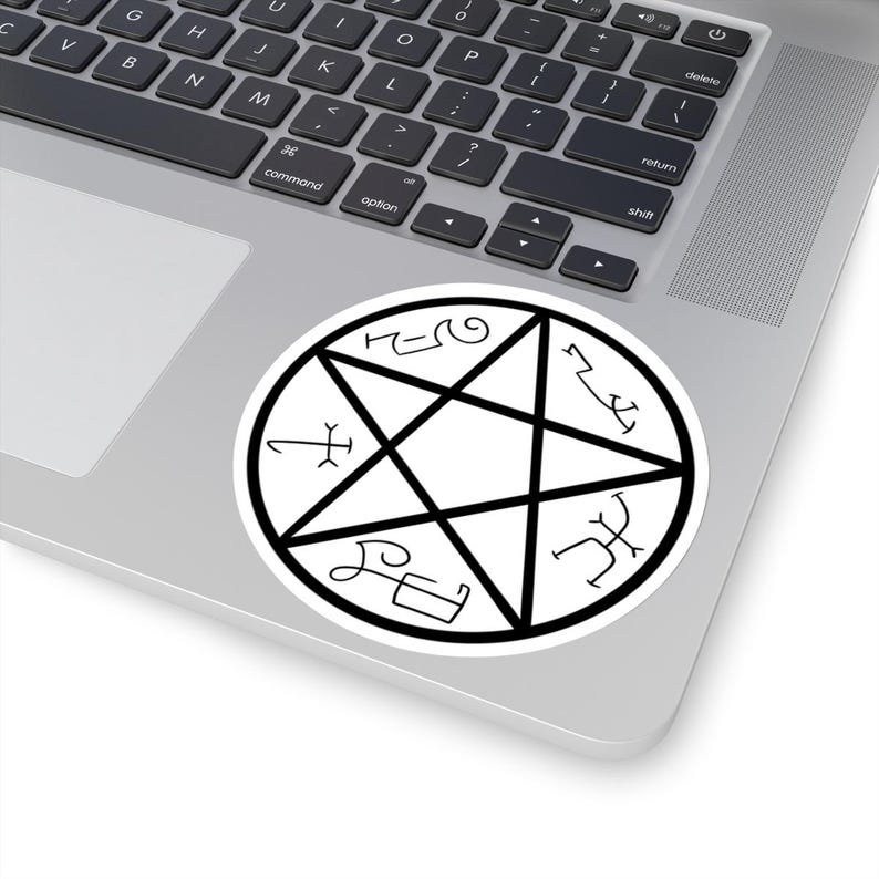 Supernatural Devils Trap Symbol white Kiss-cut Sticker - Etsy