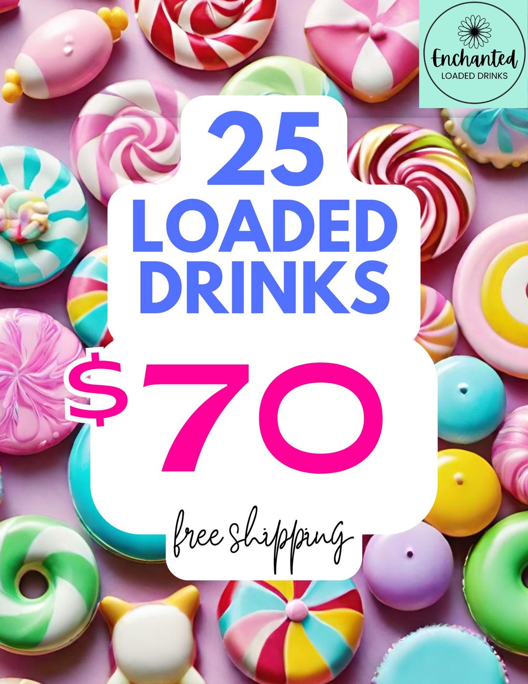 25 Loaded Drink Packets – 32oz Sugar-free Drink Mix | Bold Flavor & Fun ...