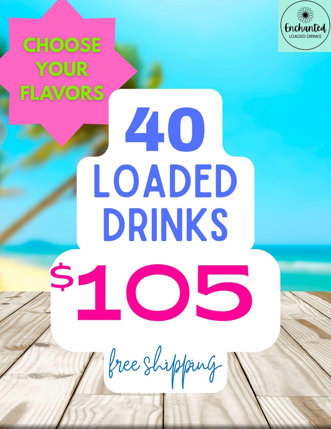 40 Loaded Drink Packets – 32oz Sugar-free Drink Mix | Bold Flavor & Fun ...