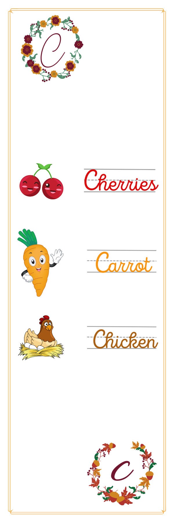 Printable Children's Bookmark ABC - Etsy