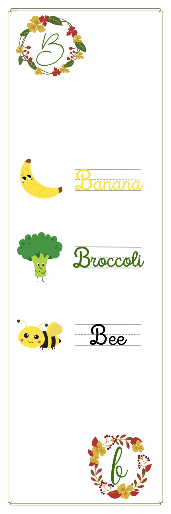 Printable Children's Bookmark ABC - Etsy