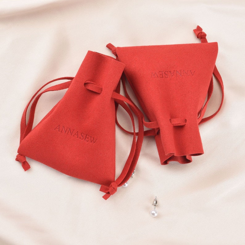 Custom Jewelry Pouches Personalized Logo Print Drawstring - Etsy