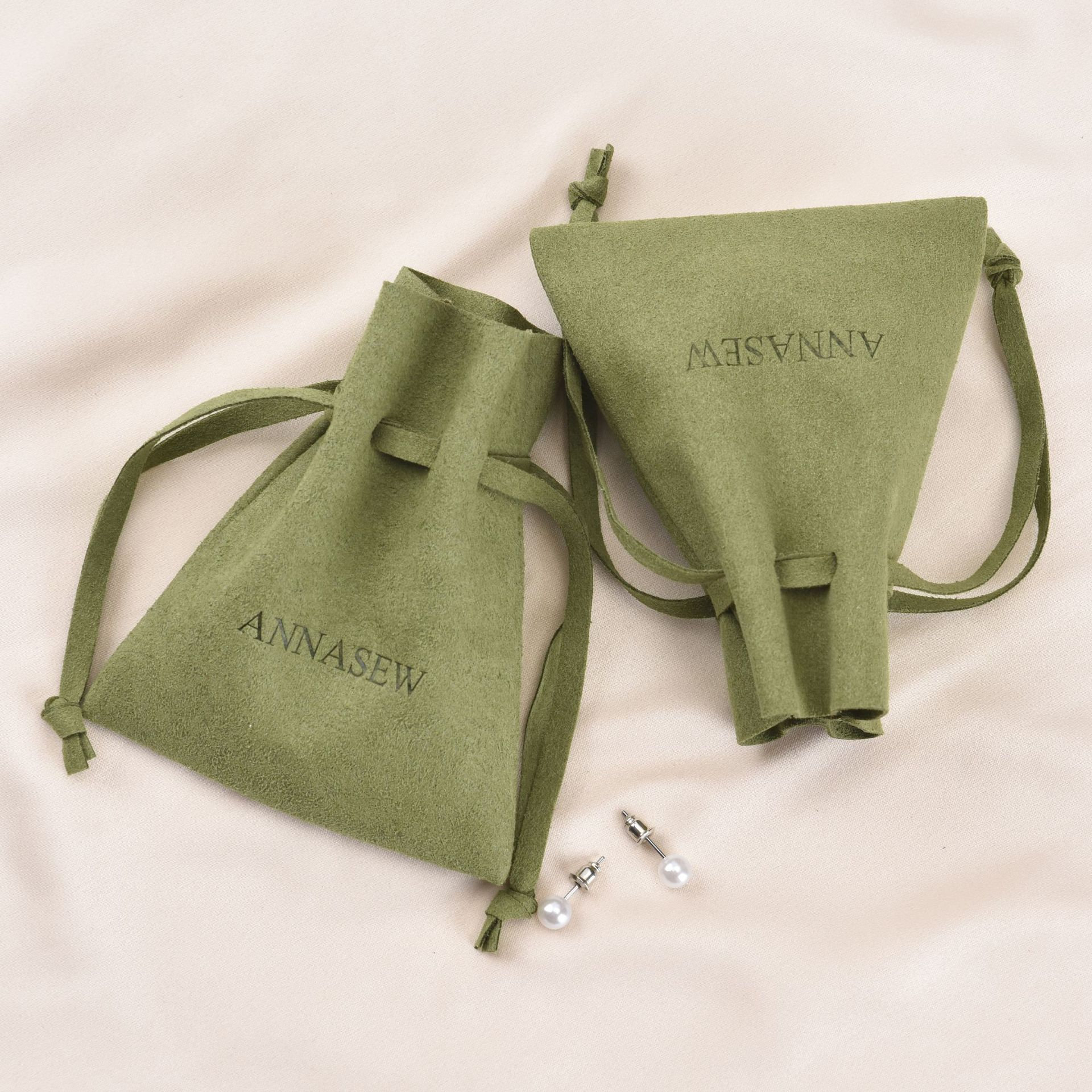 Custom Jewelry Pouches, Personalized Logo Print Drawstring Bags, Custom ...