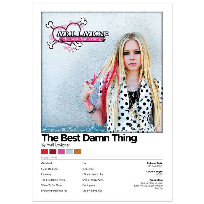 Avril Lavigne - the Best Damn Thing - Etsy