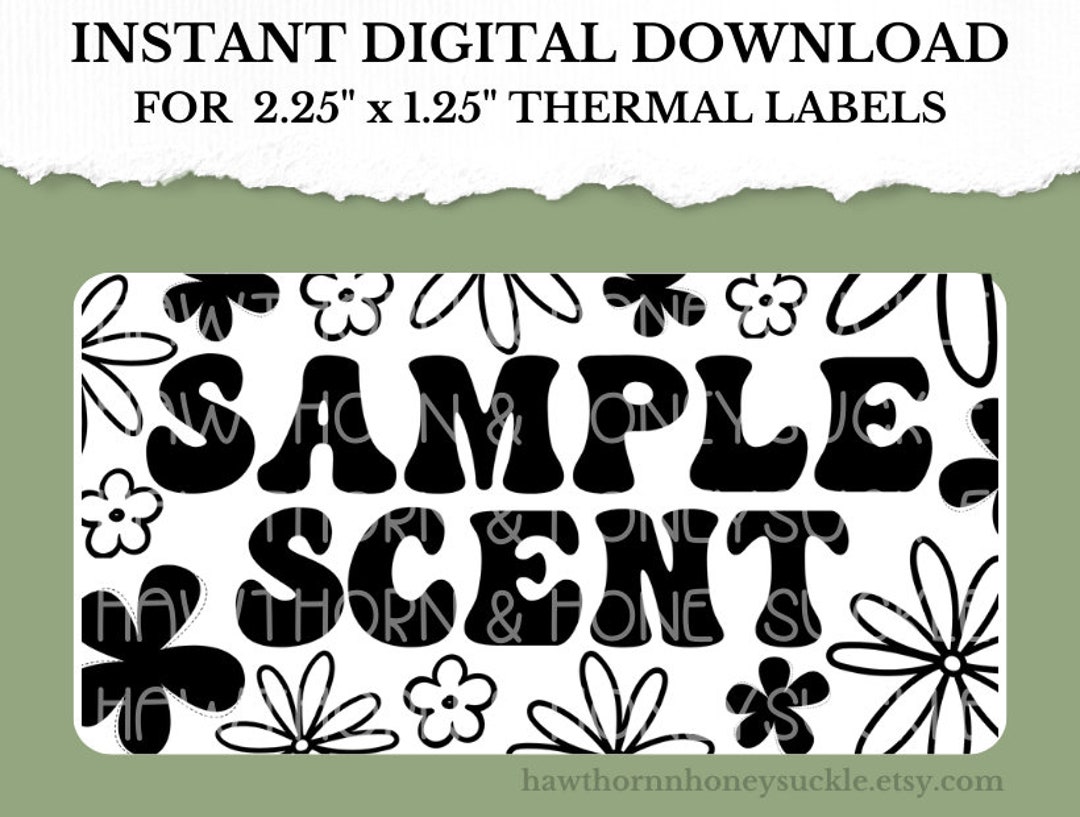 PNG Sticker Download, Freshie Scent Label, Small Business Sticker, 2.25 ...