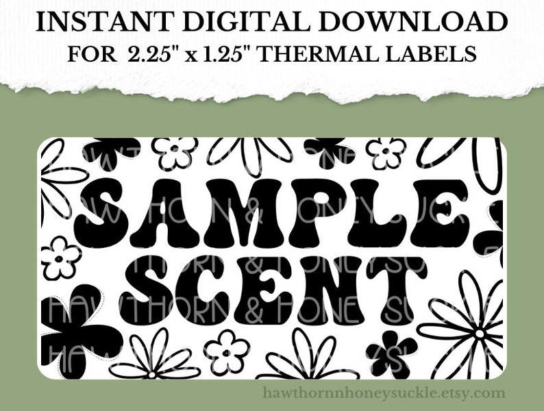 PNG Sticker Download, Freshie Scent Label, Small Business Sticker, 2.25 ...