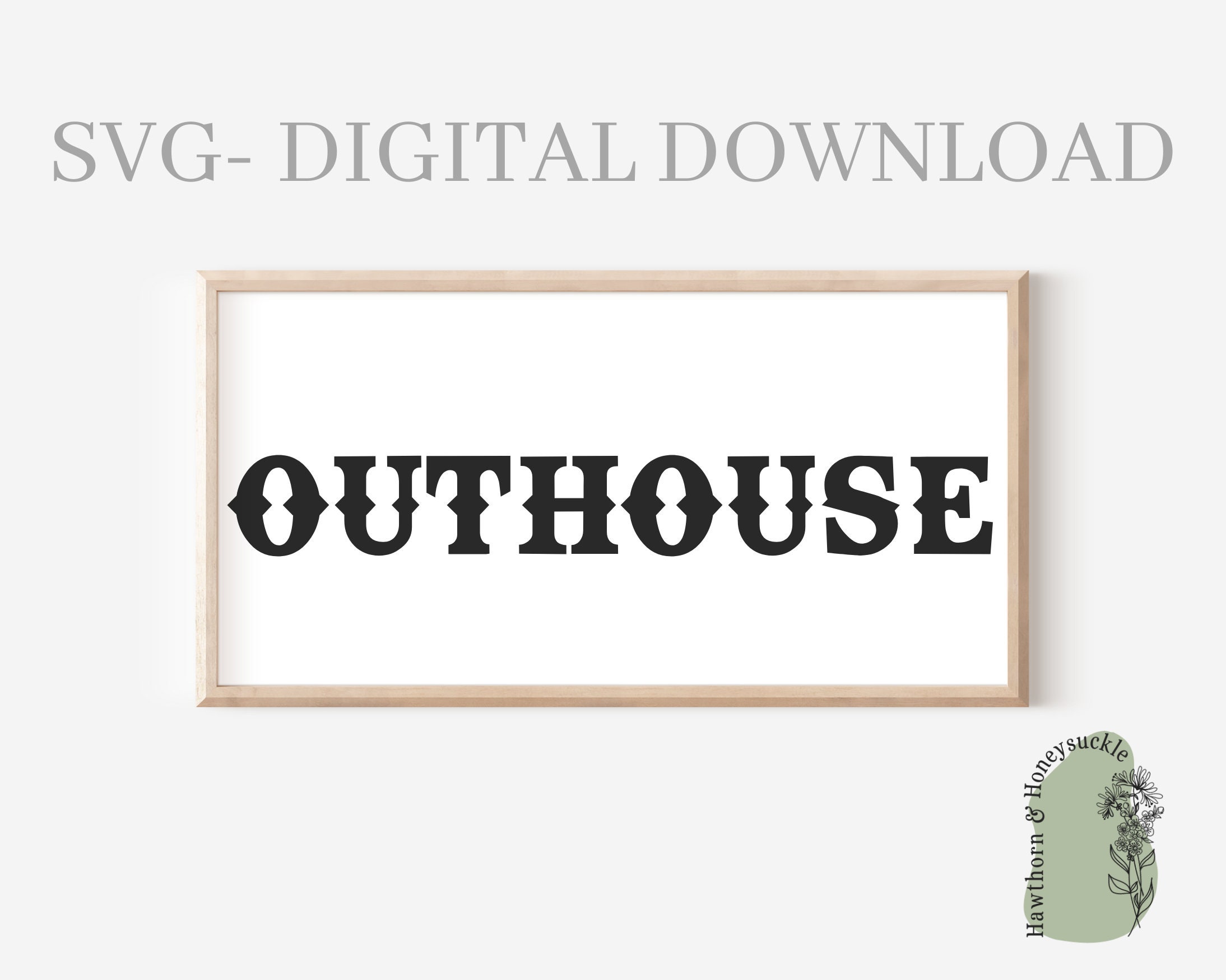Outhouse Svg, Western Svg, Wood Sign Svg, Western Home Decor, Western ...