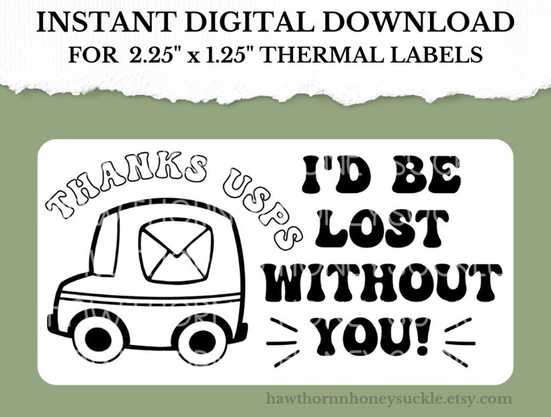 PNG Sticker Download, Thank You USPS Sticker, Small Business Sticker, 2 ...