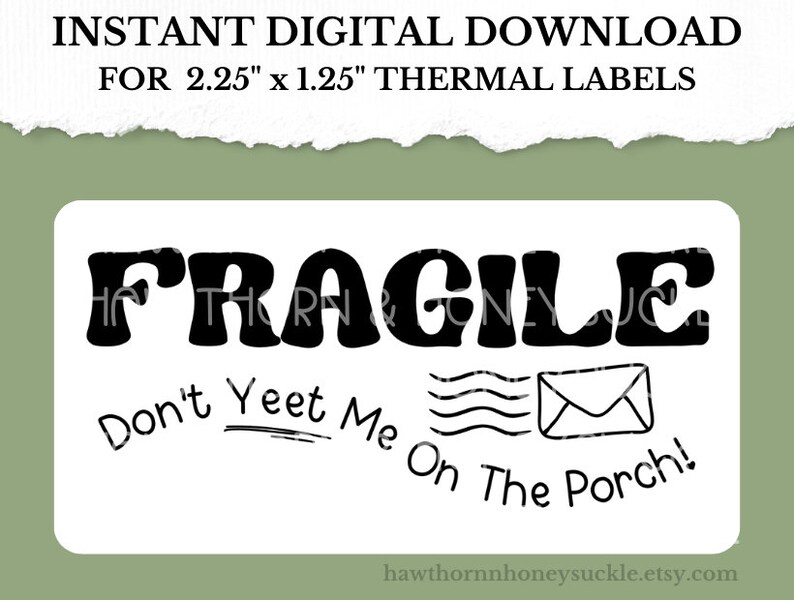 PNG Sticker Download, Fragile Sticker, Small Business Sticker, 2.25" X ...