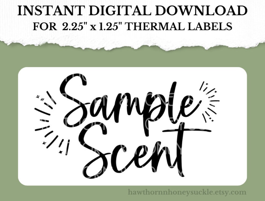 PNG Sticker Download, Freshie Scent Label, Small Business Sticker, 2.25 ...