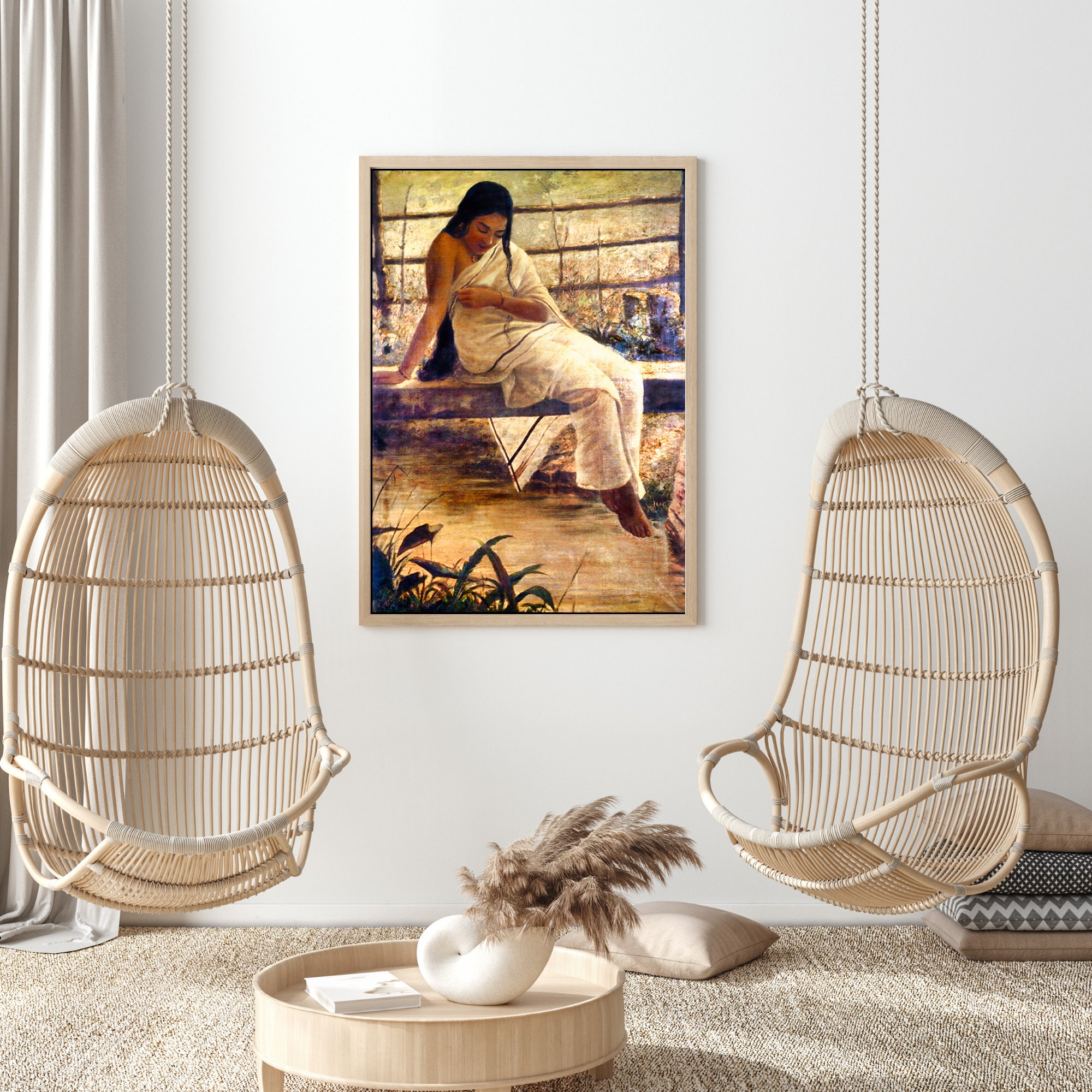 Raja Ravi Varma Painting, Aapi Poster, Telugu Art, Kerala Poster, Tamil ...