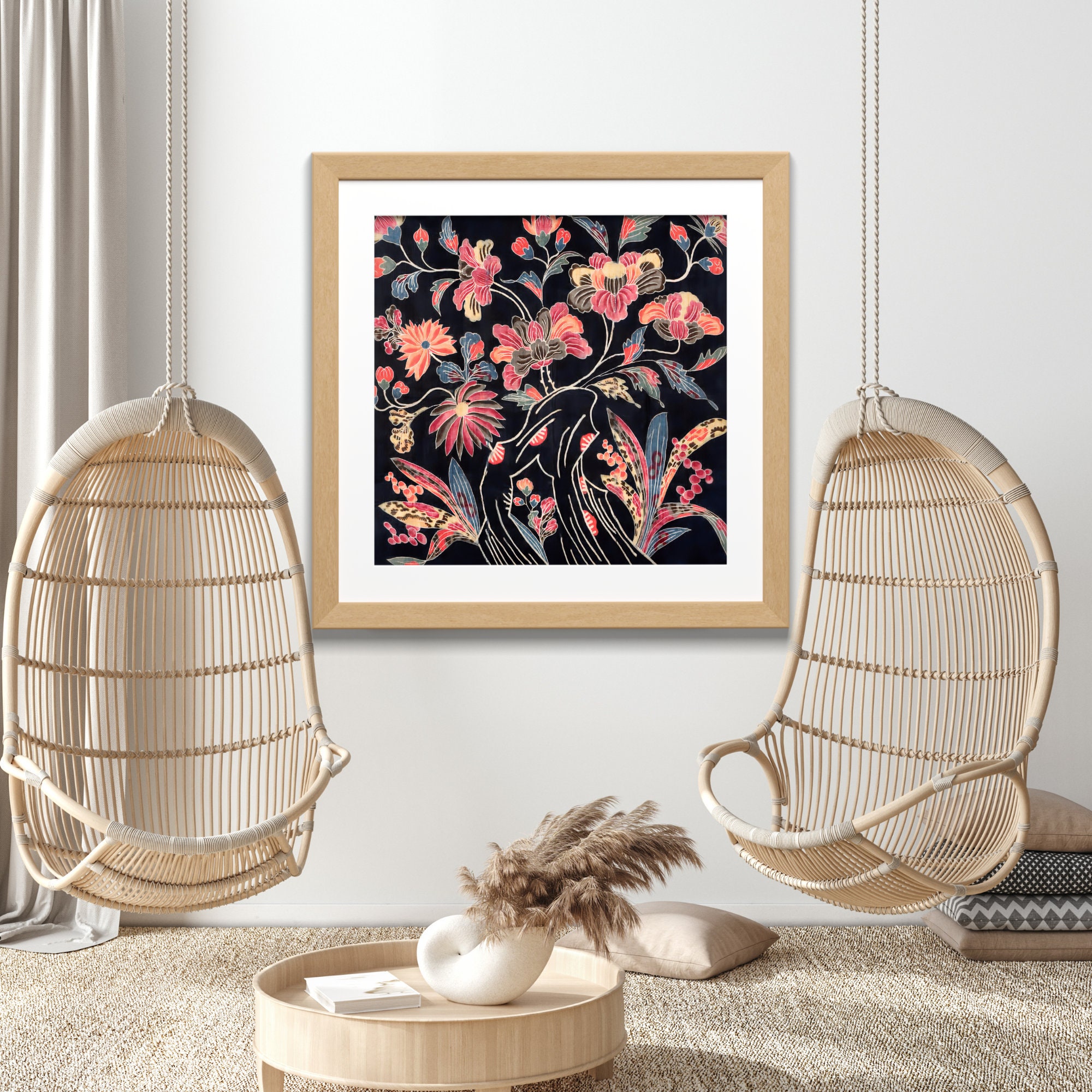 Okinawa Fabric Bingata Printable Art Okinawa Art Okinawa - Etsy