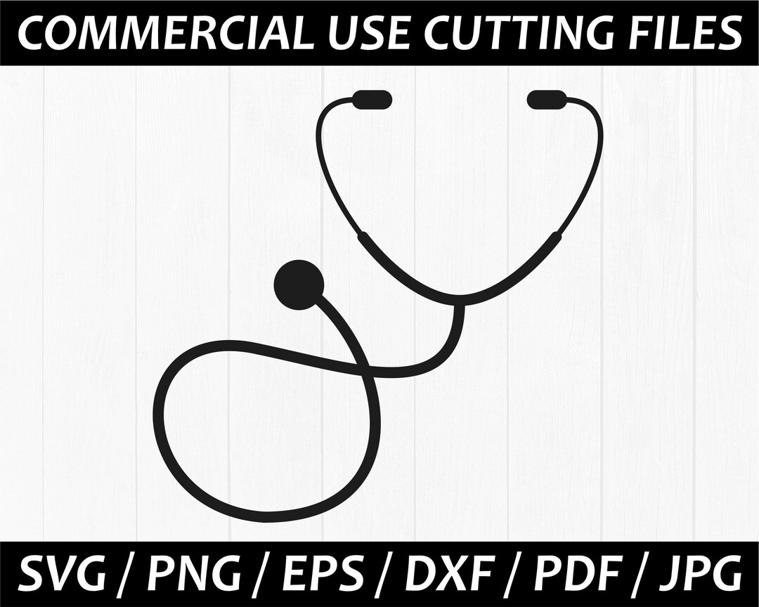 Stethoscope Png, Svg, Dxf, Eps, Pdf, Jpg. Digital Download, Laser ...