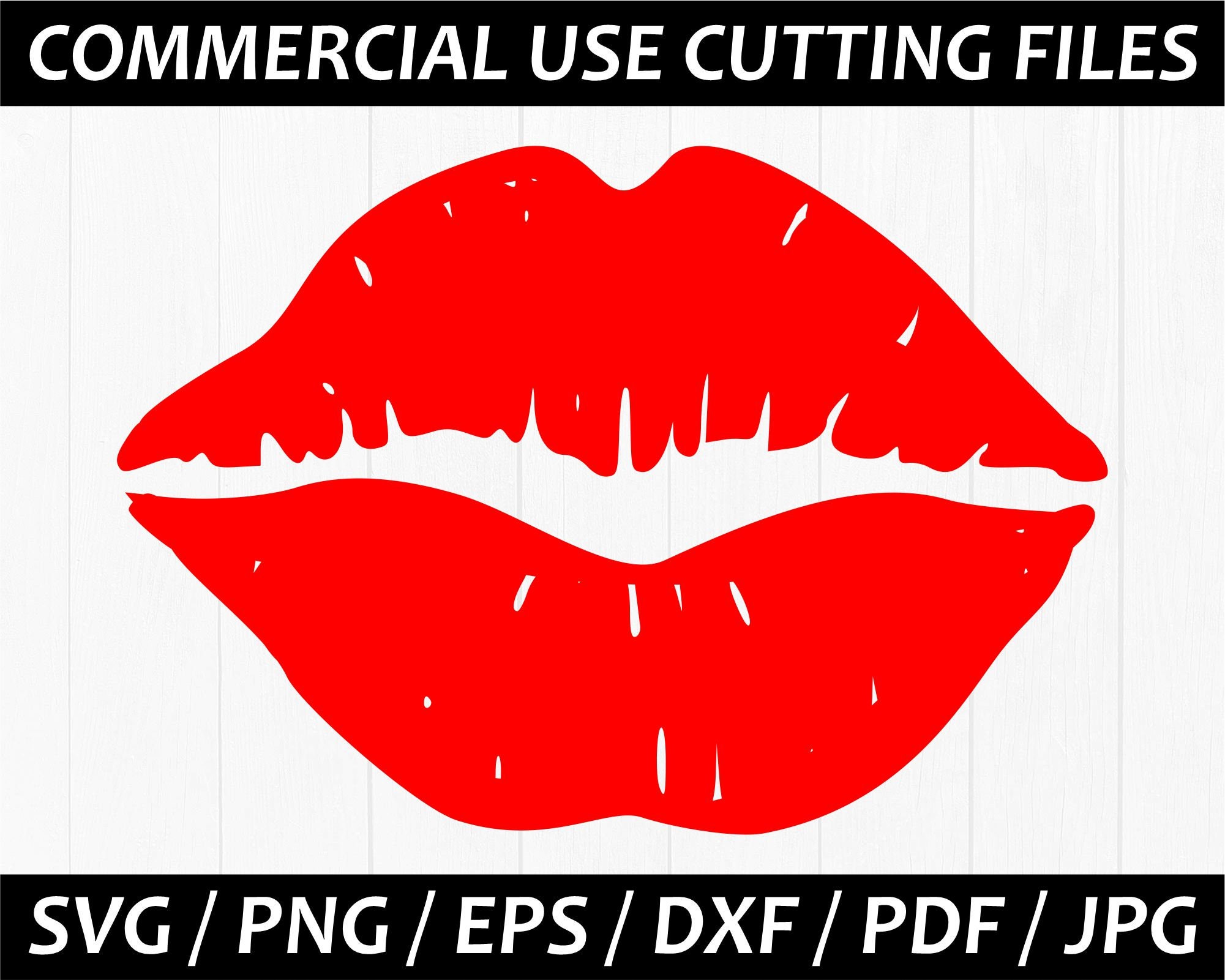 Red Lips Png, Svg, Dxf, Eps, Pdf, Jpg. Digital Download, Laser Plasma ...