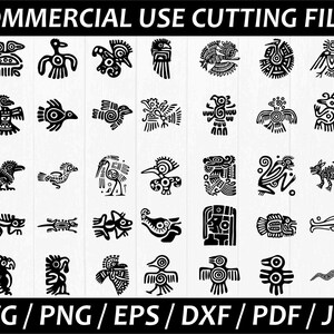 35 Aztech Maya Inca, Svg, Dxf, Eps, Pdf, Jpg. Descarga digital, Corte ...